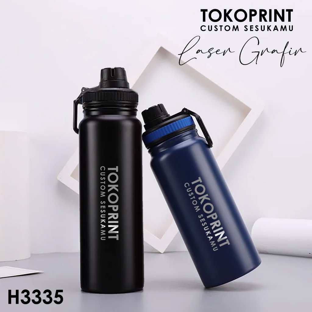 Jual Custom Laser Grafir H3335 800ml Botol Air Stainles Steel Tumbler ...
