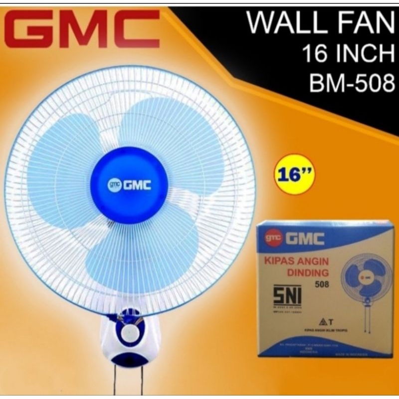 Jual GMC BM 508 Wall Fan 16 inch | Shopee Indonesia