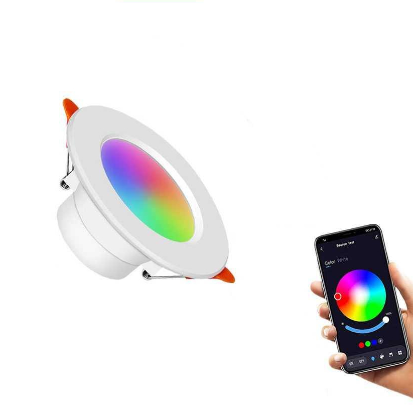 Jual Lampu Downlight LED Smart Bulb Bluetooth Tuya 10W RGBCW - A61 ...