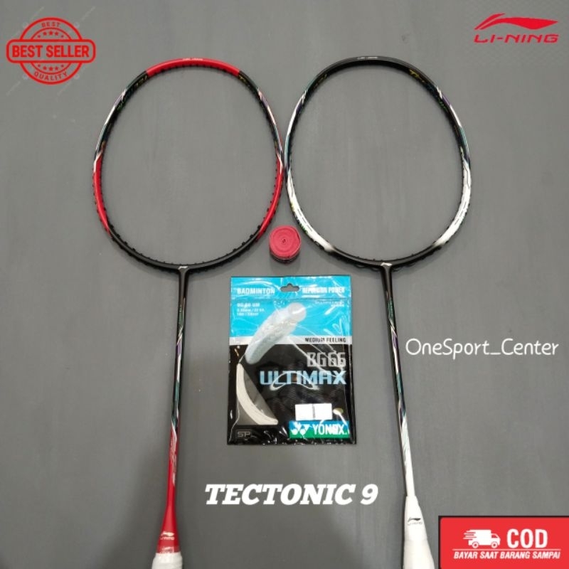 Jual Raket Badminton Lining Tectonic 9 Super Berkualitas Fullset Tas ...