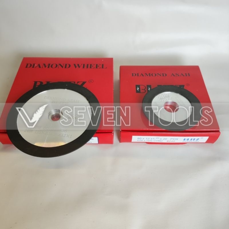 Jual Diamond Wheel Blitz 3 inch Batu Asah Pisau Gergaji ukuran 80 mm ...