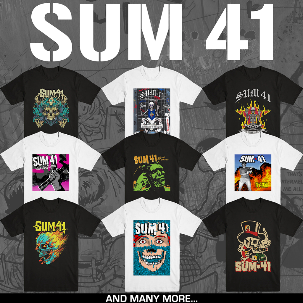Jual SUM 41 | T-SHIRT BAND | PUNK ROCK | MERCHANDISE | Shopee Indonesia