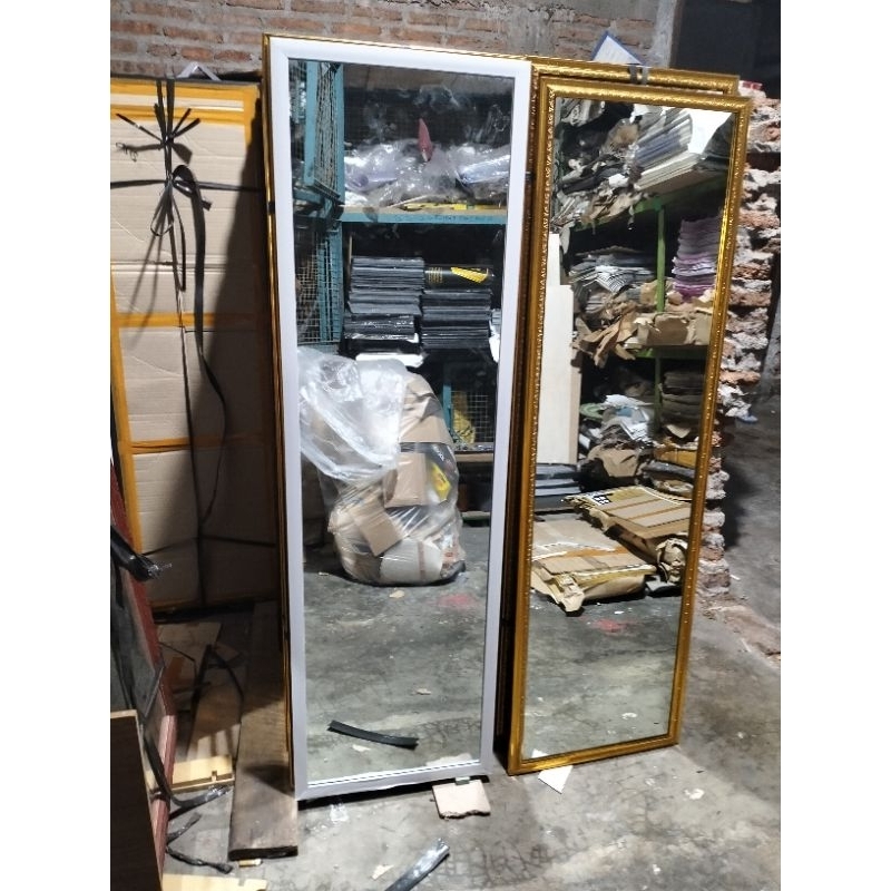 Jual KACA CERMIN FULL BODY 40X127 MURAH/BERGARANSI/FREE PACKING KAYU ...