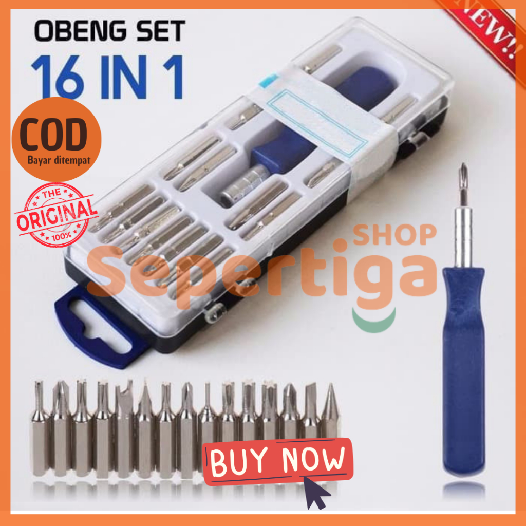 Jual Kotak Obeng 16in1 - Alat Tool Kit dengan Beragam Fungsi VA109 ...