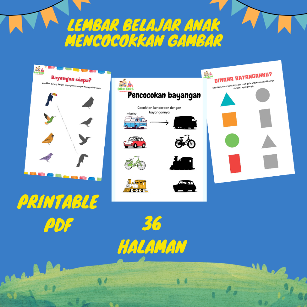 Jual LEMBAR BELAJAR MENCOCOKKAN GAMBAR | Shopee Indonesia