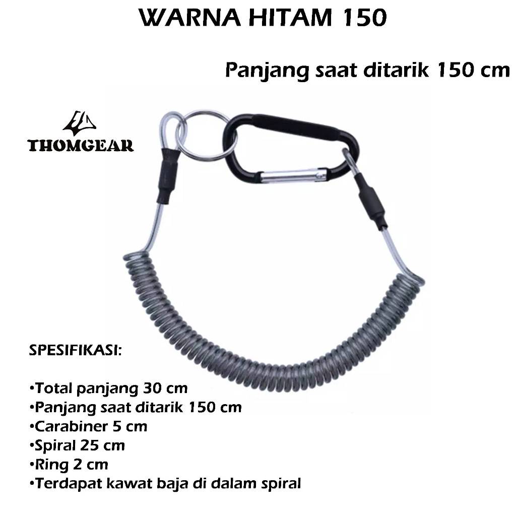 Jual Tali Pengaman Proyek PLTU Spiral Lanyard Wire Rope Kawat Kuat ...