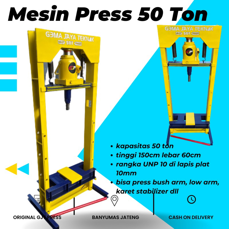 Jual Mesin press 50 Ton Untuk Alat Press Bushing Arm Lower Arm Mobil ...