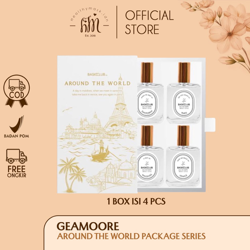 Jual (LANGSUNG KIRIM) ISI 4 PARFUME AROUND THE WORLD BASICCLUB GEAMOORE ...