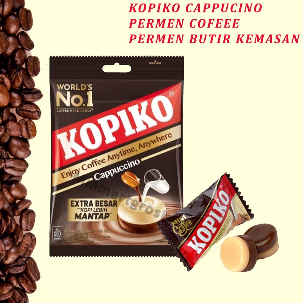 Jual Permen Kopiko / Permen Coffee / Permen Kopi Rasa Cappucino / 105gr ...