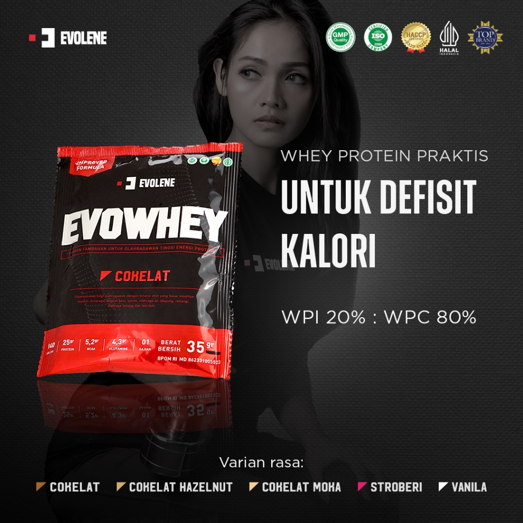 Jual Evolene - Evowhey Protein Sachet 35gr - Suplemen Fitness ...