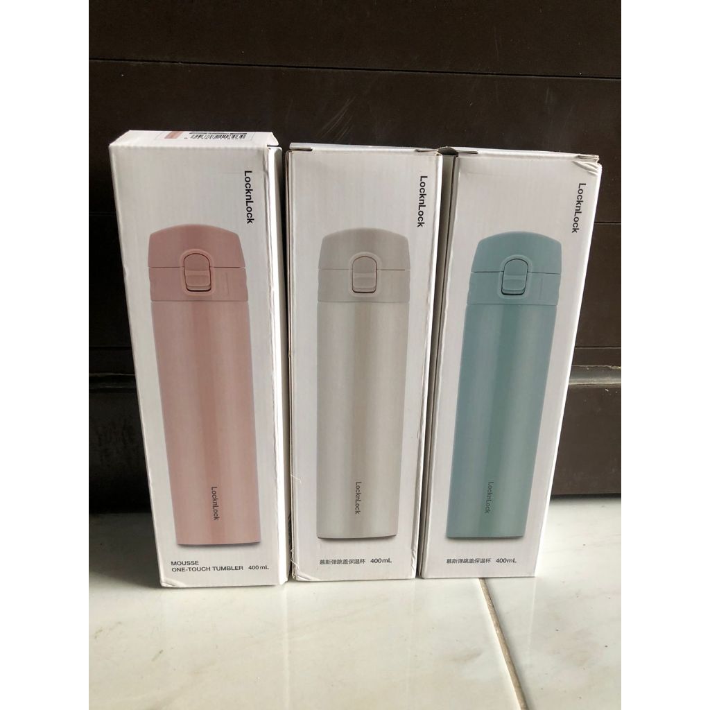 Jual LocknLock Exclusive Mousse One Touch Tumbler 400ml - LHC3261 lock ...