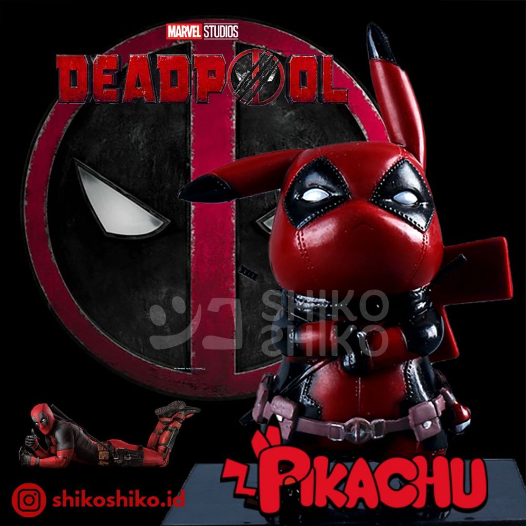 Jual FGCpkc Figur Mini Pikachu x Deadpool x Roronoa Zoro x Bepo COS ...