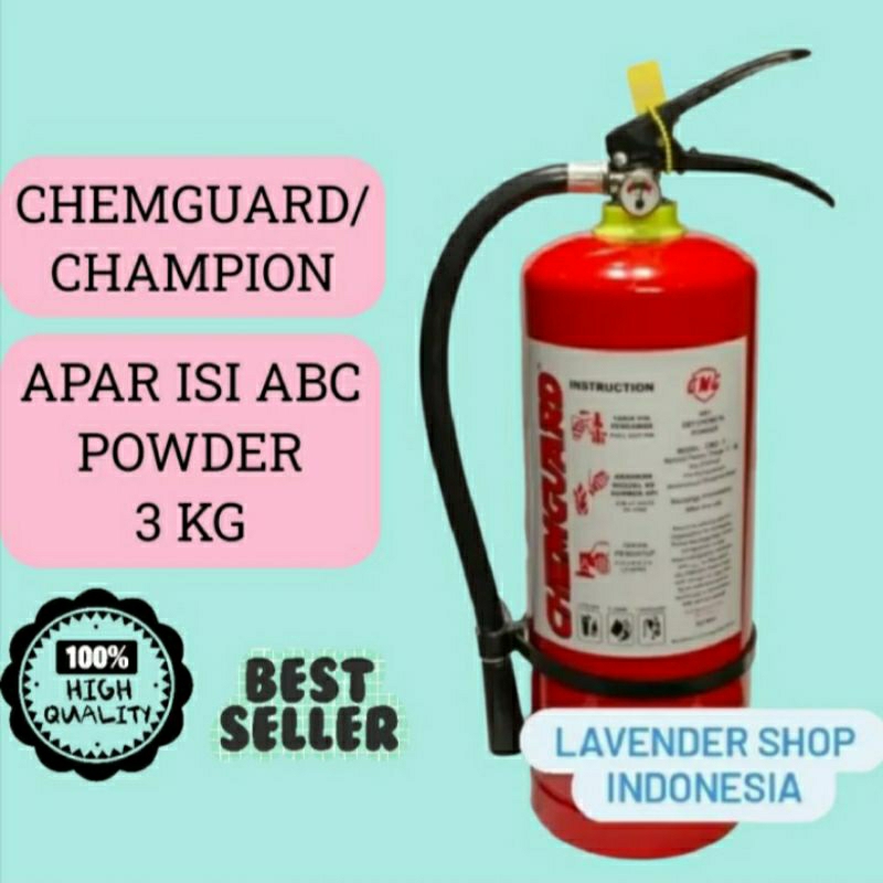 Jual APAR 3KG Chemguard ABC dry Chemical Powder / Tabung Pemadam 3KG | Shopee Indonesia