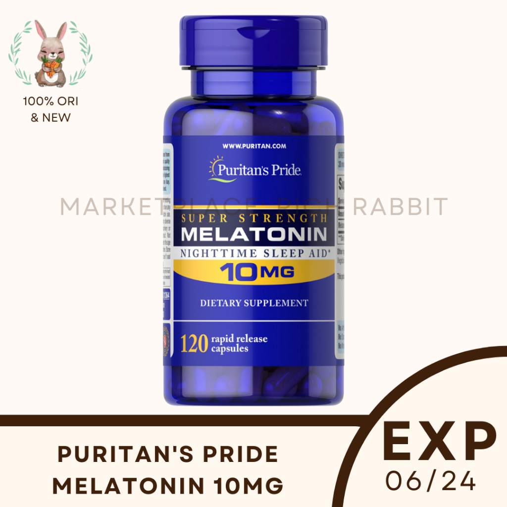 Jual Puritan's Pride Super Strength Melatonin 10 Mg Obat Bantu Tidur ...