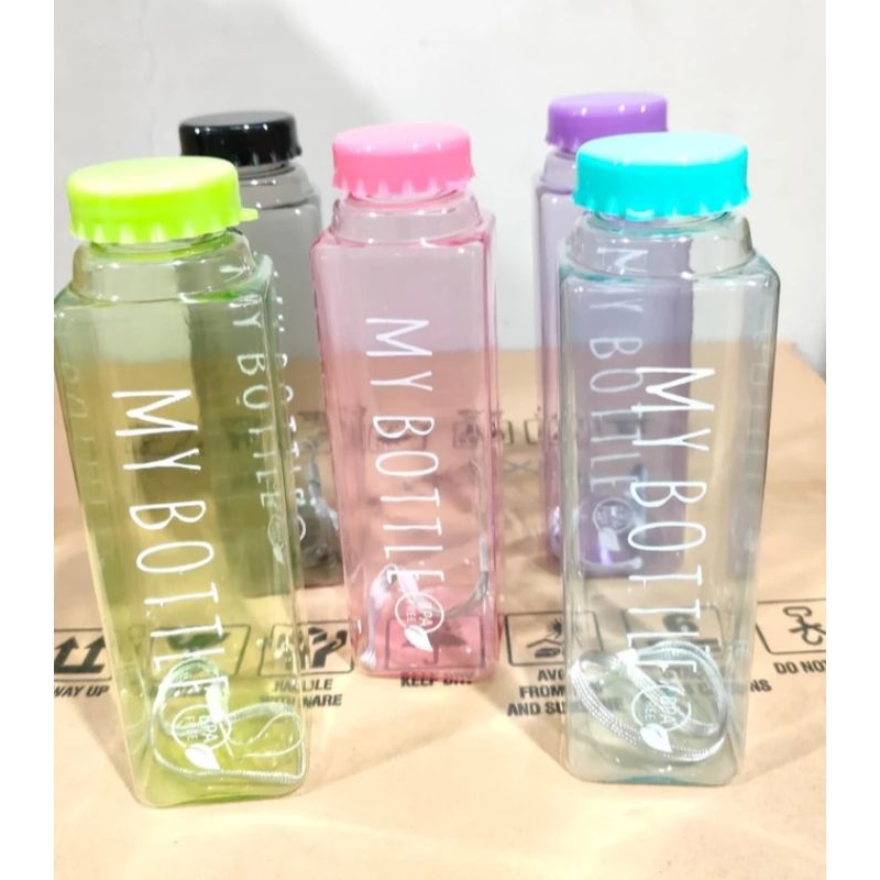 Jual My Bottle 500ml Petak Tutup Bulat/Botol Minum Plastik Food Grade ...