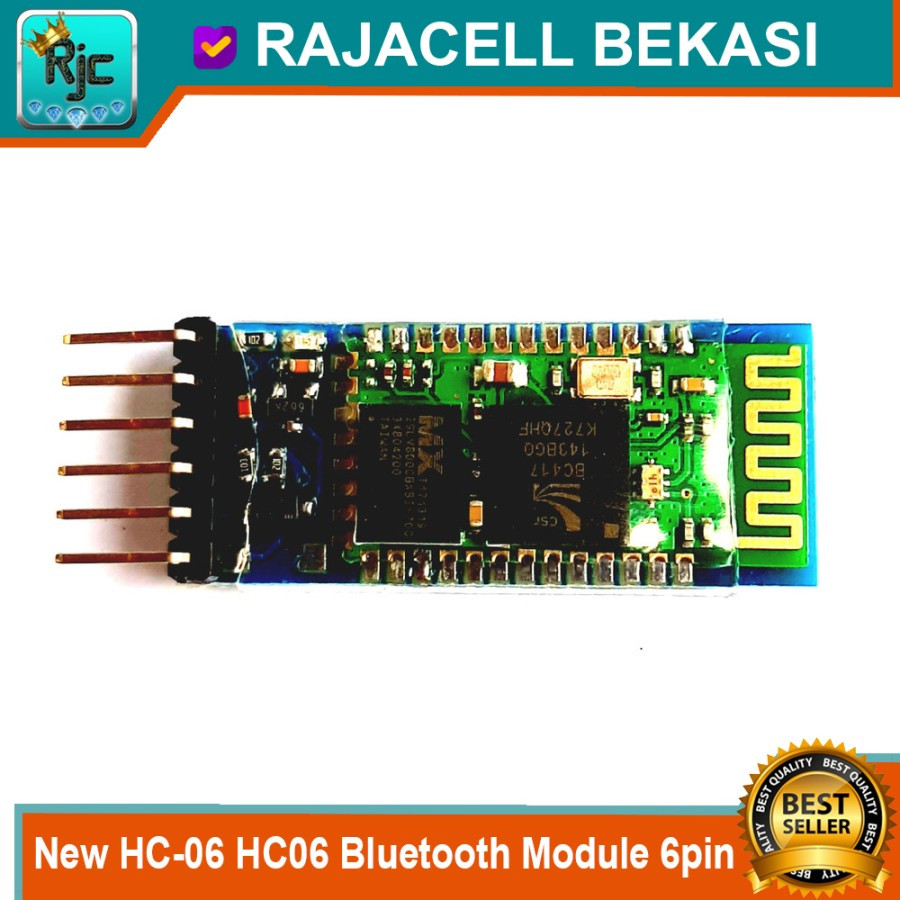 Jual New HC-06 HC06 Bluetooth Module 6pin + State EN pin for Arduino ...
