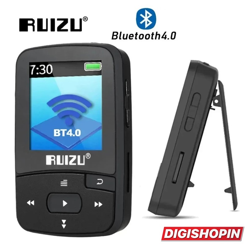 Jual RUIZU X50 MP4 MP3 Player Digital Audio Player Sport Bluetooth 4.0 ...