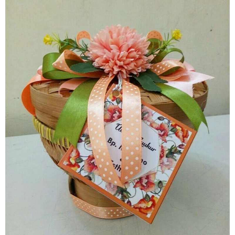 Jual Wakul Bambu Tutup 24CM Wakul Nasi Tradisional Boboko Tempat Nasi ...