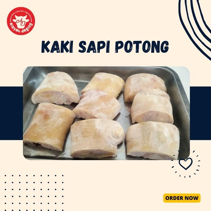 Jual Kaki Sapi Potong 1 Kg | Aisyah Daging | Shopee Indonesia