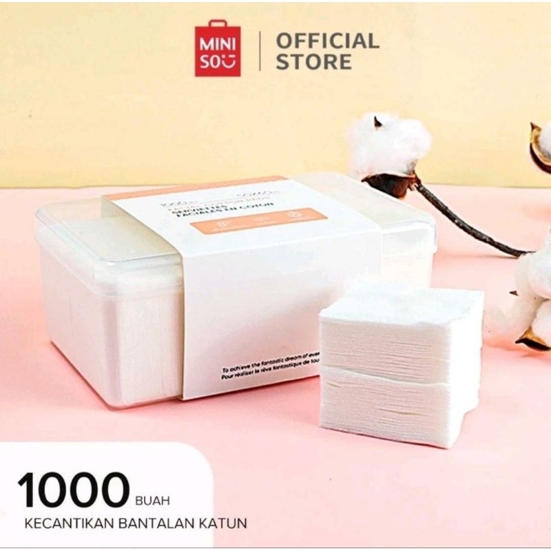 Jual MINISO FACIAL COTTON PADS 1000 PCS | Shopee Indonesia