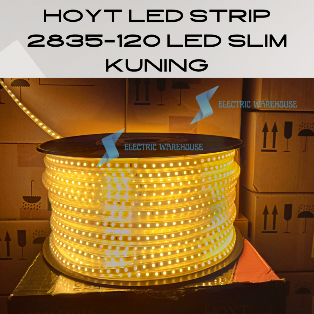 Jual HOYT LED STRIP ( PER METER / 1M ) LAMPU SELANG 2835 - 120 MATA LED ...