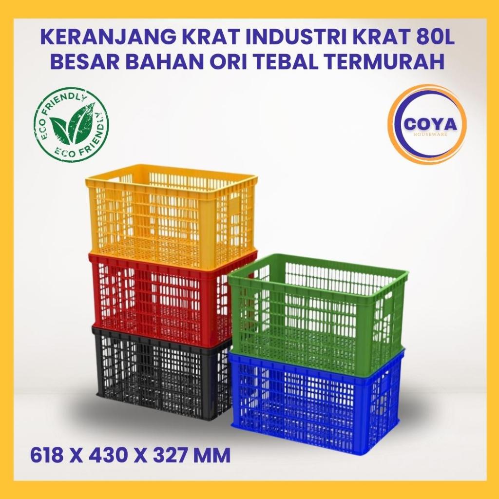 Jual KERANJANG KRAT INDUSTRI 80L BESAR DAN KUAT I KERANJANG SERNAGUNA ...