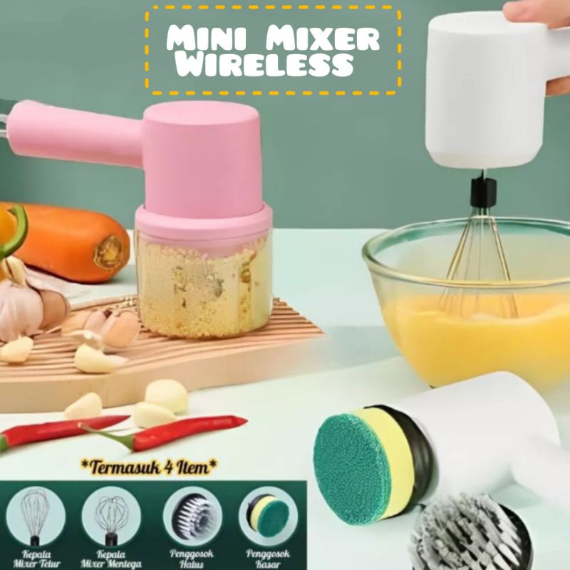 Jual Mini Mixer Wireless/Mixer Portable Blender Pengocok Telur Elektrik ...