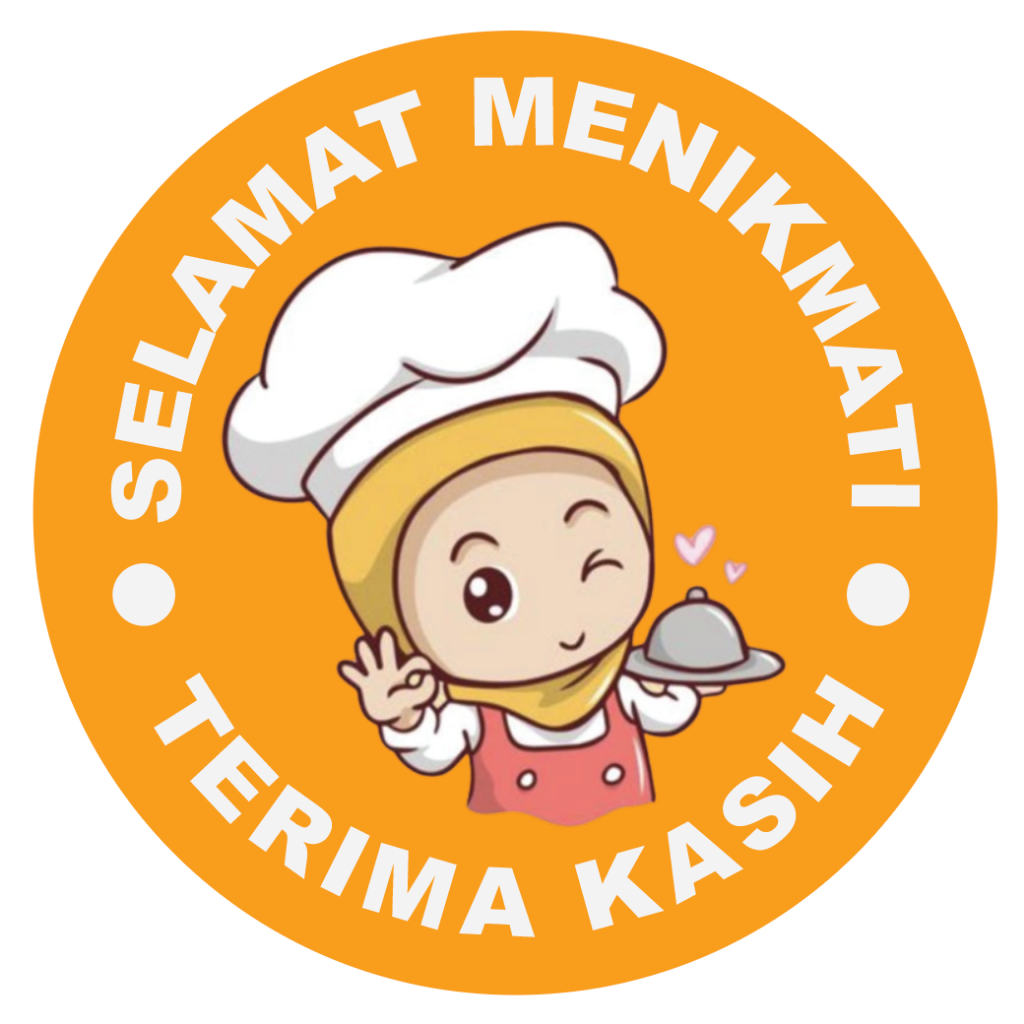 Jual 500 Pcs Stiker Selamat Menikmati Sticker Bulat Roll Makanan Kue ...