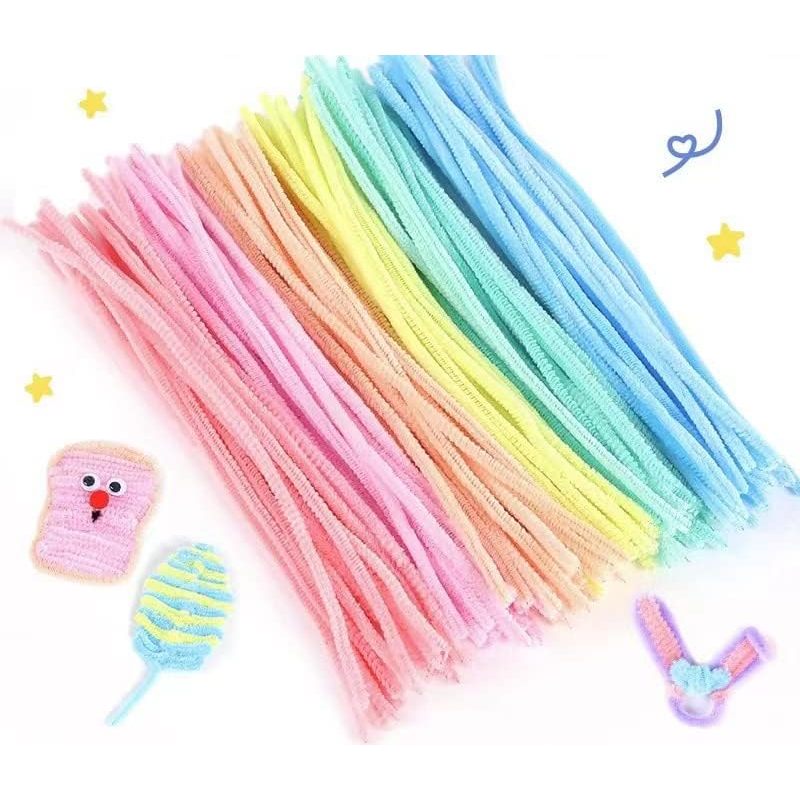 Jual 1 Pack (95-100 PCS) PIPE CLEANER SERI PASTEL / KAWAT BULU MERCY ...