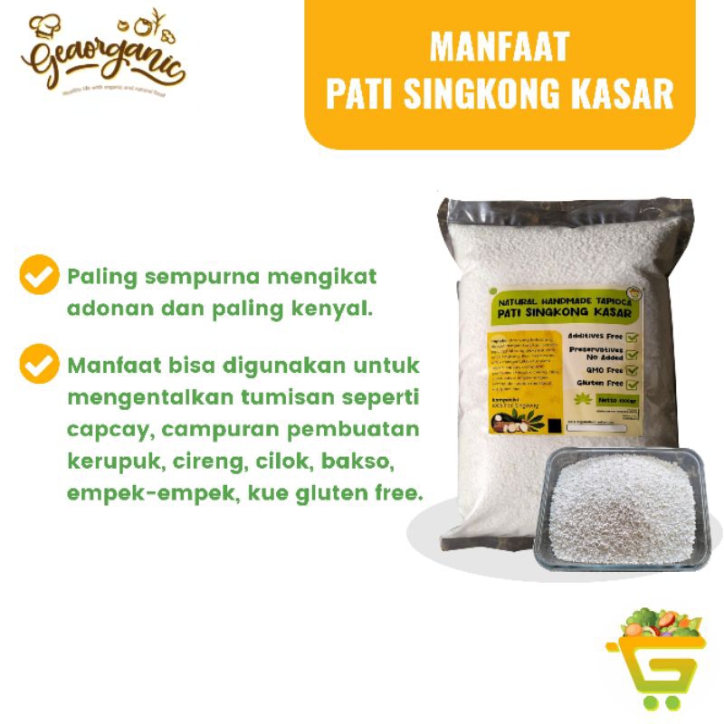 Jual Pati Singkong Alami/Tapioka Kasar 1kg | Shopee Indonesia