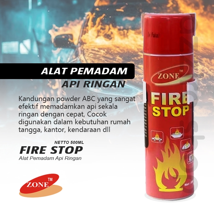Jual Pemadam Api Portable APAR - ZONE Fire Stop 500 ml | Shopee Indonesia