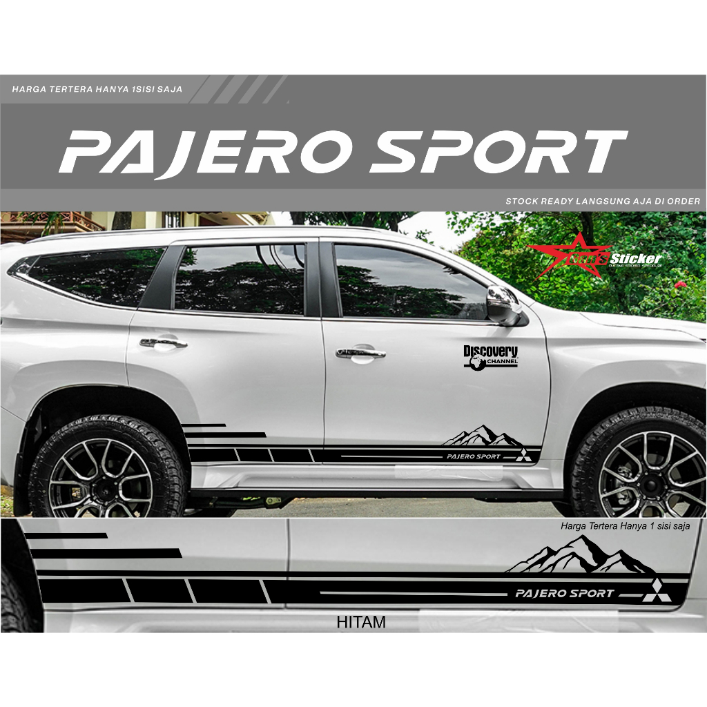 Jual sticker pajero sport sticker mitsubishi pajero sport | Shopee ...