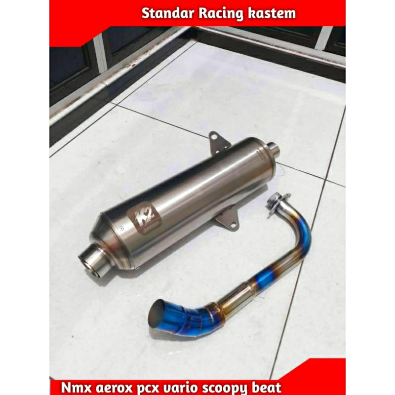 Jual Knalpot standar kastem nmx aerox pcx vario beat scoopy inlet 38mm ...