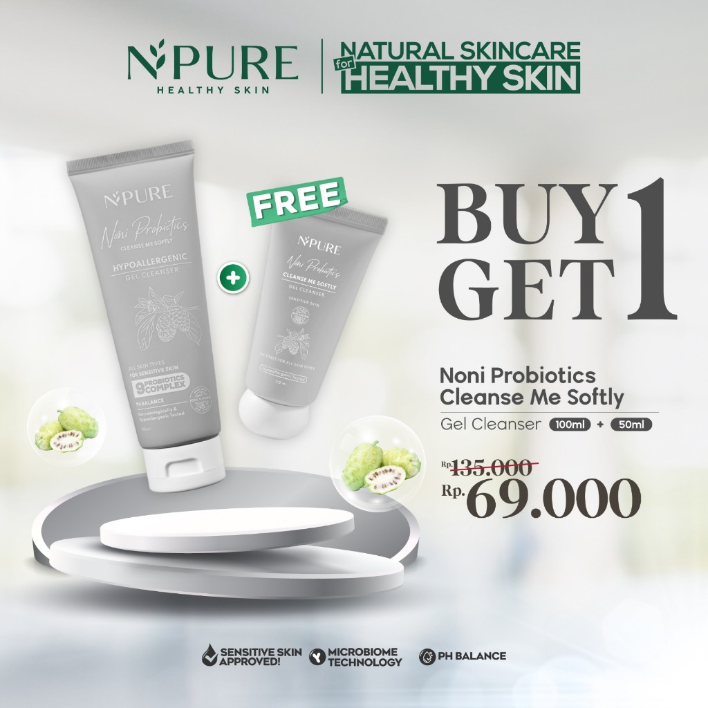 Jual NPURE Noni Probiotics "Cleanse Me Softly" Gel Cleanser Skincare ...