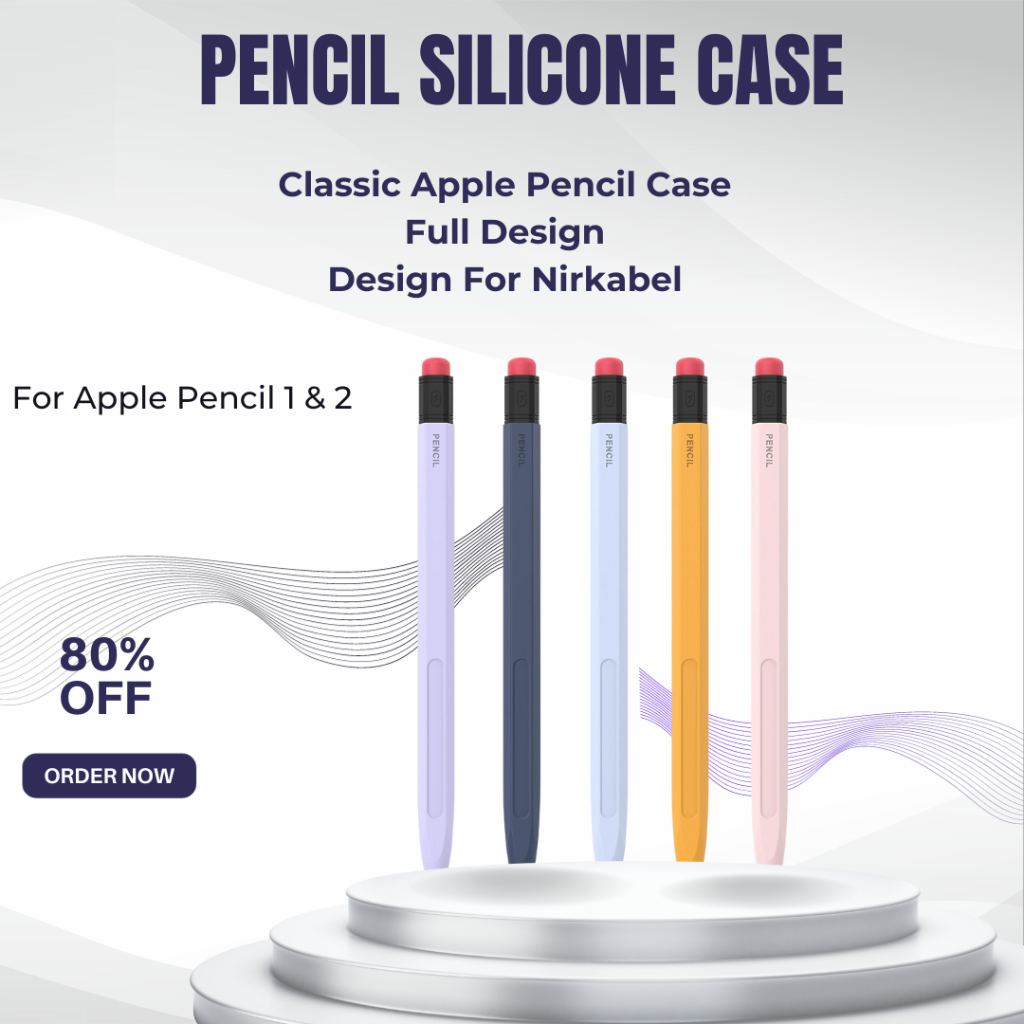 Jual Ahastyle Apple Pencil 2 Case Classic Pencil Model Silicone Case ...