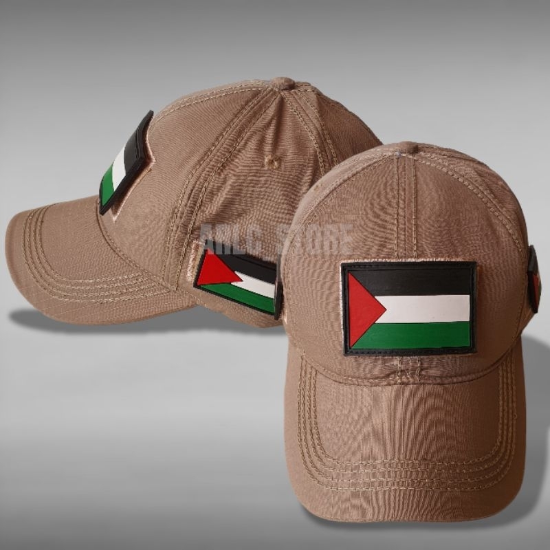 Jual topi bdu tactical palestina cream tan / save palestine / baseball ...
