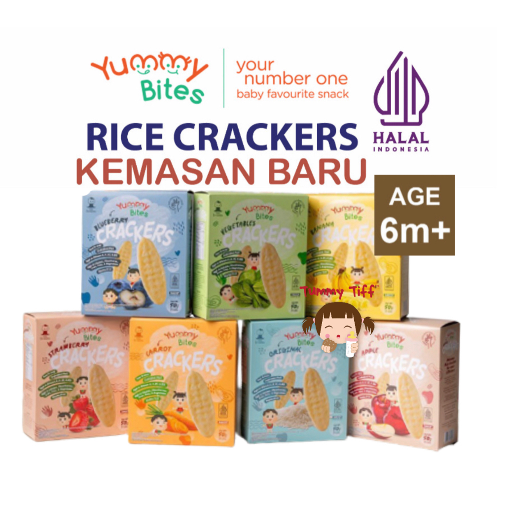 Jual Yummy Bites cracker MIni 25gr 50gr / Yummybites cracker mini Snack ...