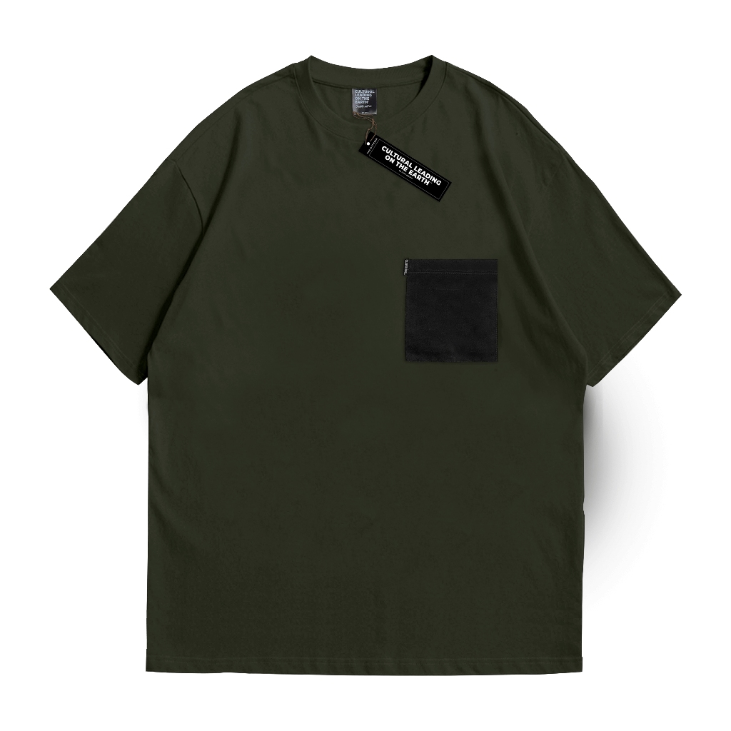 Jual Kaos Poket Oversize Pria Wanita Cotton Combed 24s V2 Army - Black ... Jual Kaos Poket Oversize Pria Wanita Cotton Combed 24s V2 Army - Black ...