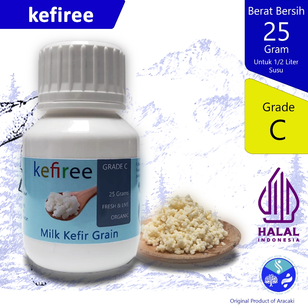 Jual BIBIT KEFIR HIDUP/ KEFIR GRAIN 100% (FRESH ORGANIC) GRADE C ...