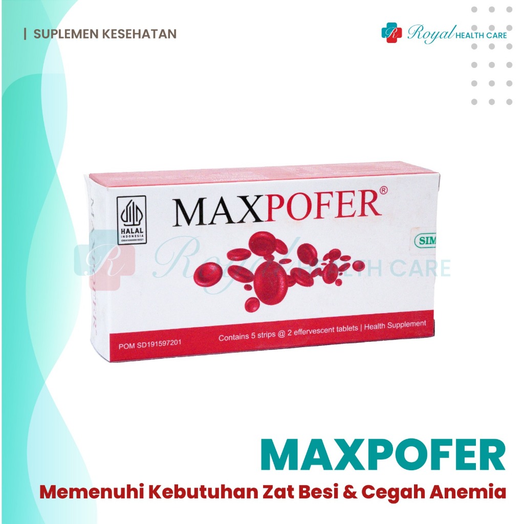 Jual MAXPOFER STRIP ISI 2 TABLET Untuk Membantu Memenuhi Kebutuhan Zat ...