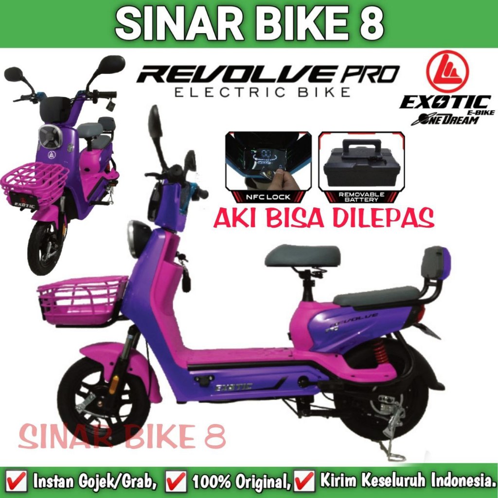 Jual Sepeda Listrik EXOTIC REVOLVE PRO // AVIATOR AT 226 // SEVENBOT ...