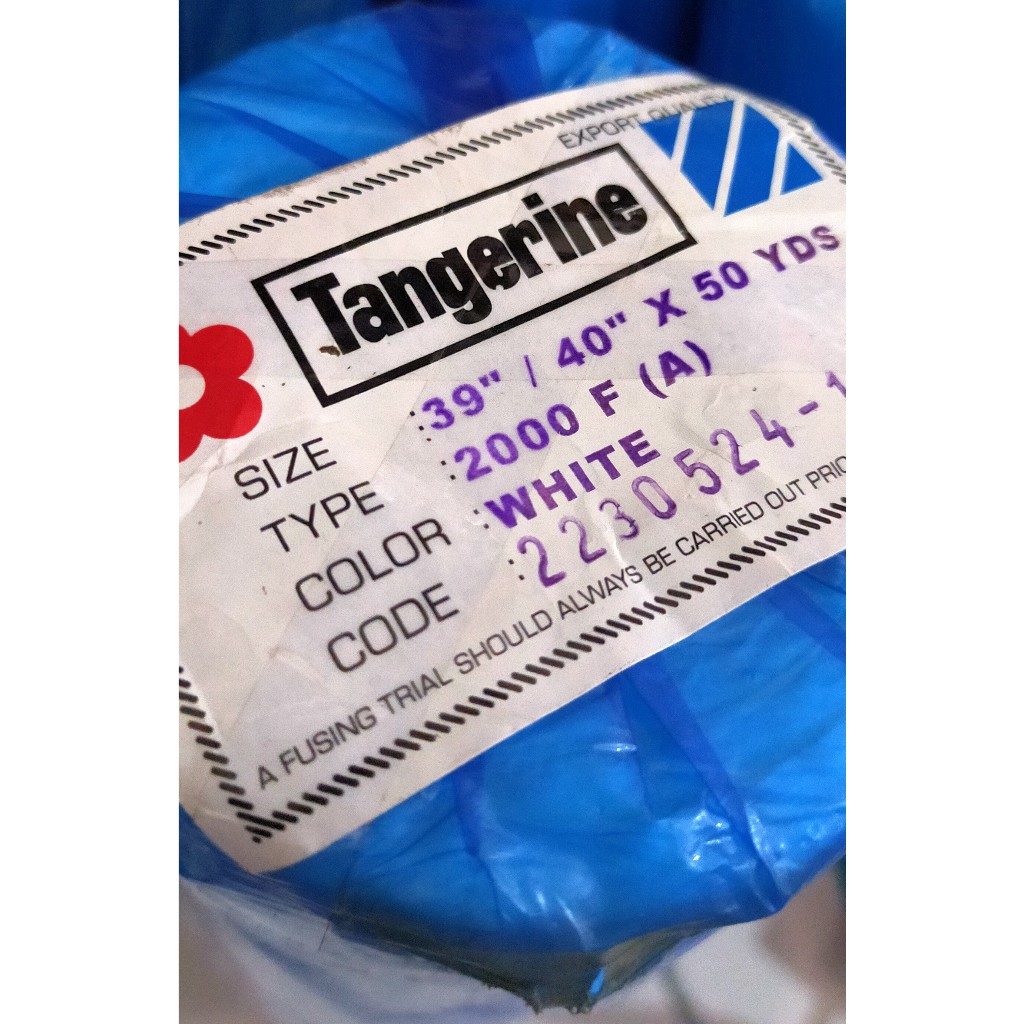 Jual Per Meter Kain Kapas Tangerine Vislin 2000 F (A) | Shopee Indonesia