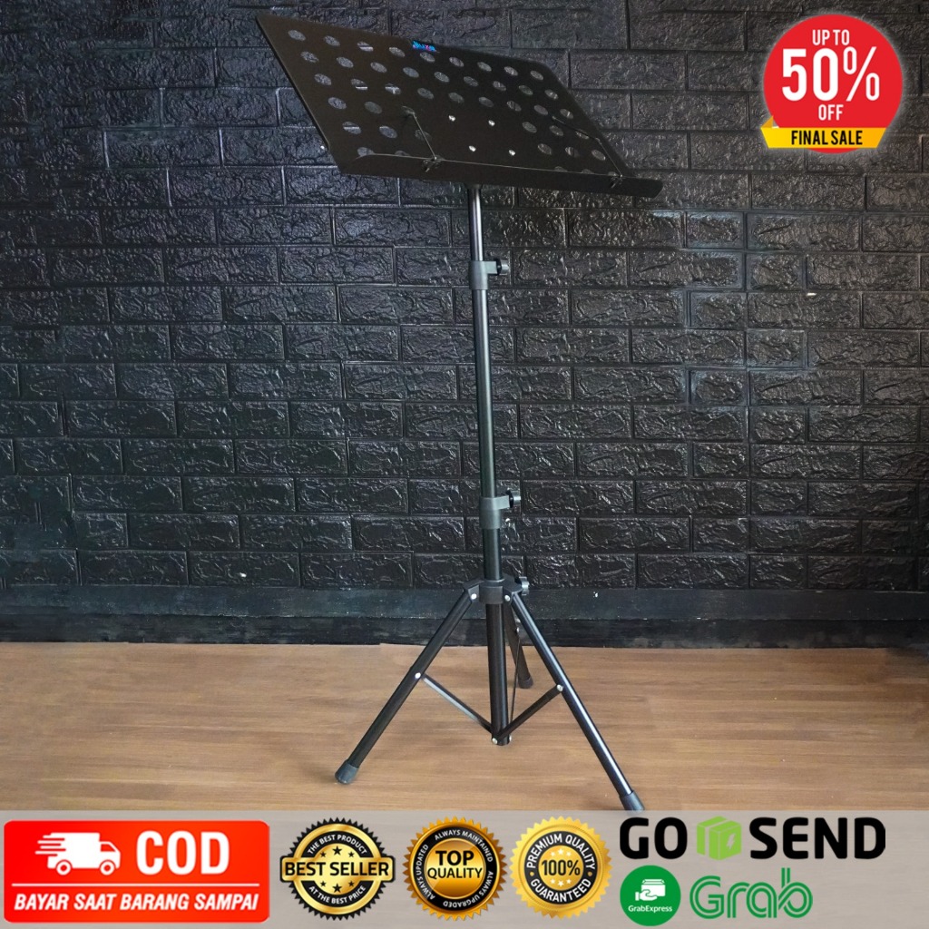 Jual Stand Book Musik Besar Stand Partitur Besar Untuk Buku Musik Tiang ...