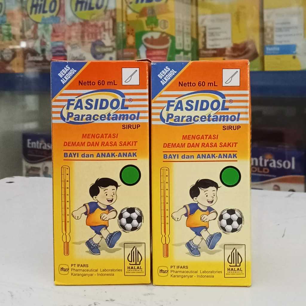 Jual FASIDOL Sirup Paracetamol Rasa Strawberry 60ml | Shopee Indonesia