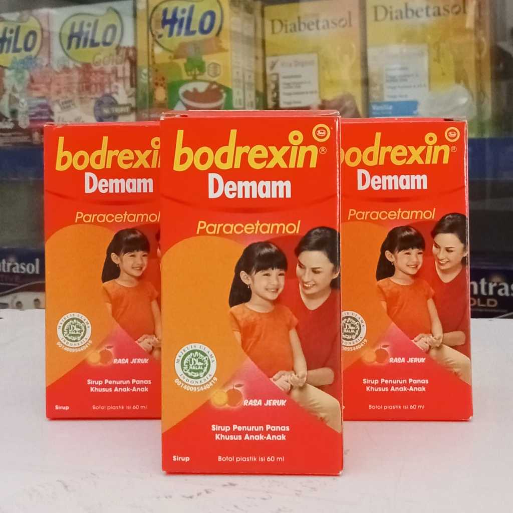 Jual BODREXIN Sirup Paracetamol Rasa Jeruk 60ml | Shopee Indonesia