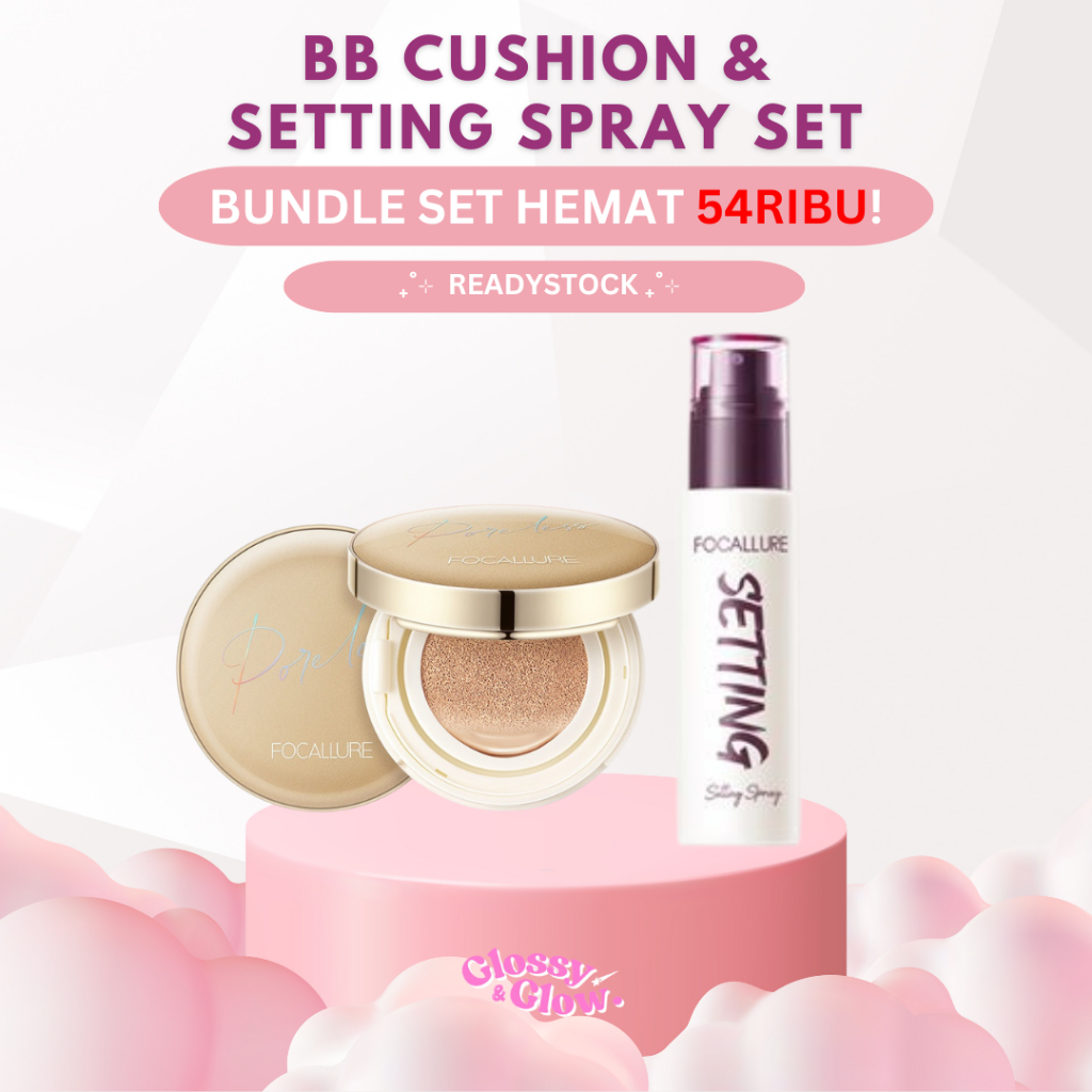 Jual FOCALLURE 2PCS/set Face Makeup Set Matte BB cushion & Hydrating ...
