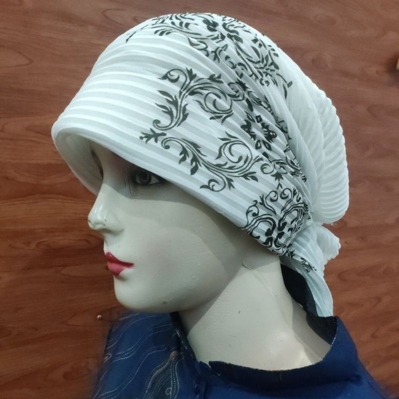 Jual Ciput Plisket Nini iket/ Kerepus Nenek Penutup Rambut Wanita ...