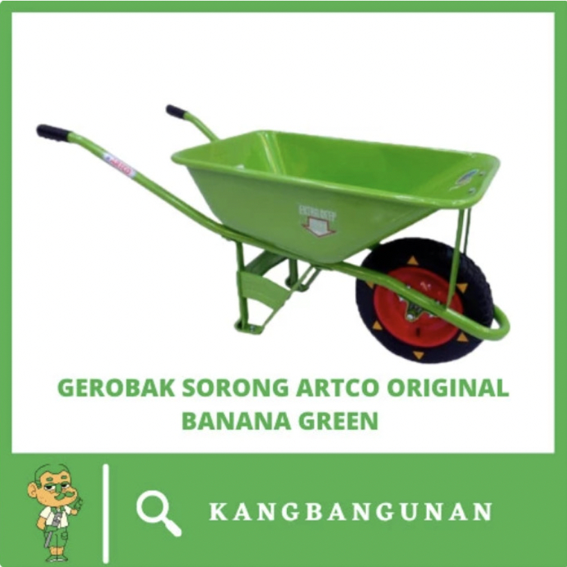 Jual Gerobak Sorong Dorong Pasir Cor Artco Original Banana Green ...