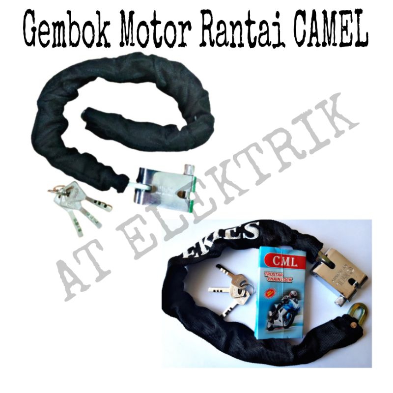 Jual Gembok Motor Rantai CAMEL 80cm / Gembok Sepeda / Alat Pengaman ...
