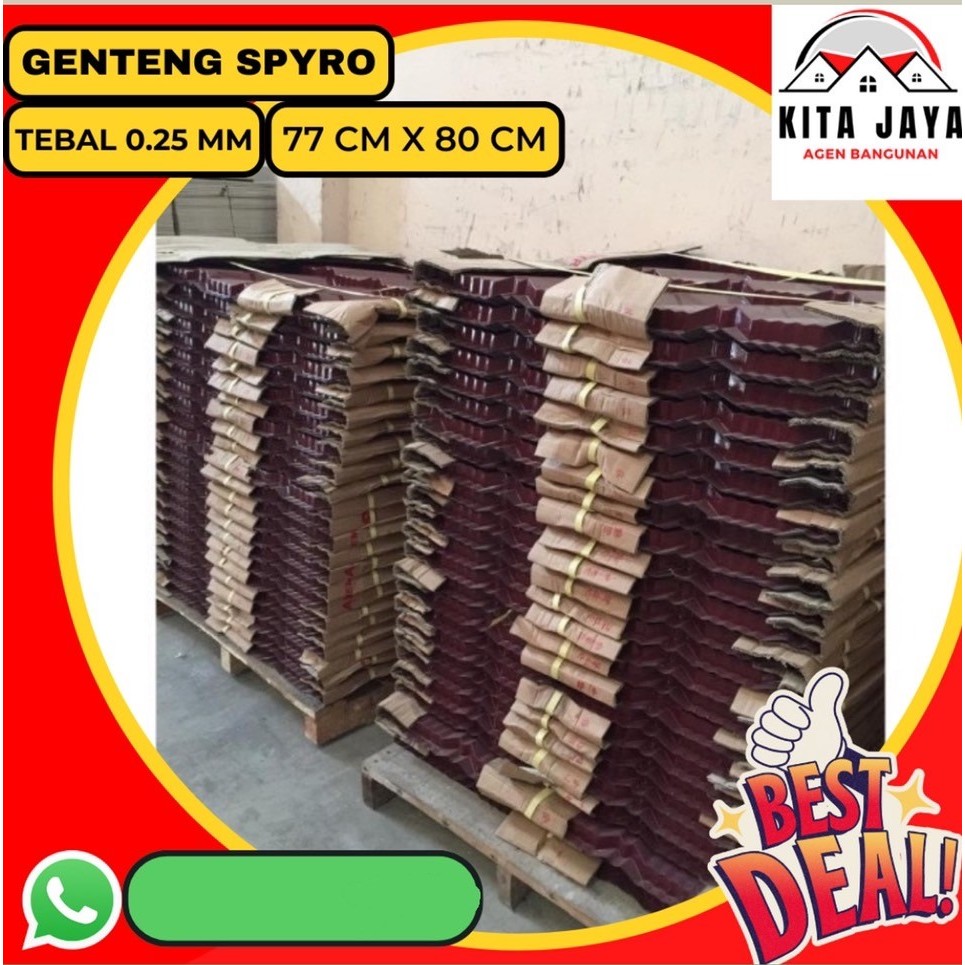 Jual Seng Genteng Metal Atap Helios Spyro | Shopee Indonesia